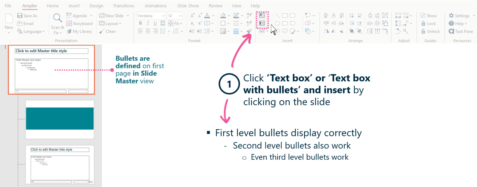 Insert Text Box With Bullets That Work Next Generation Tools For