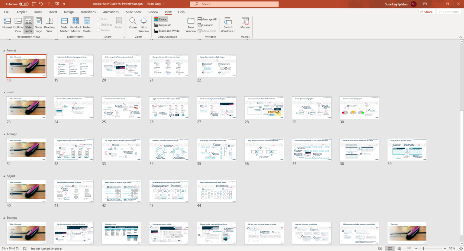 Table Of Contents PowerPoint Adapt Office To You