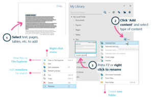 Library in Word - Ampler