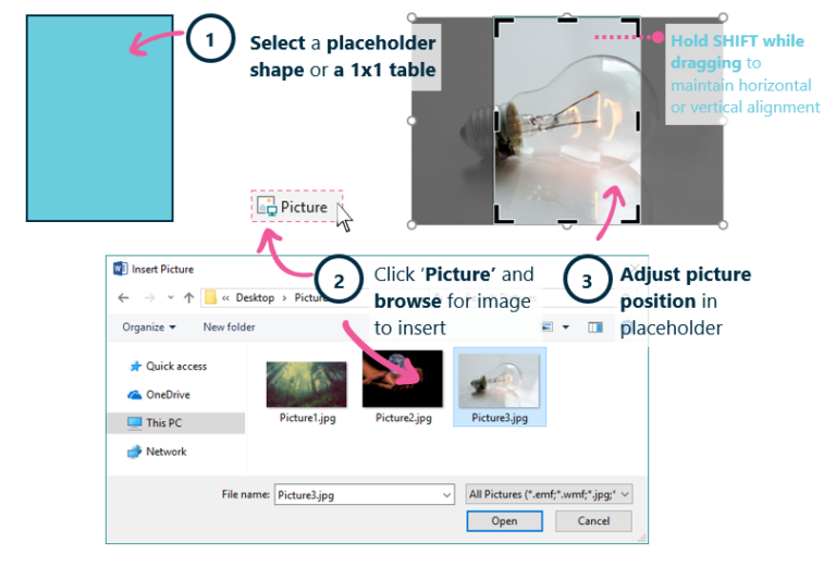Insert pictures in placeholder objects - Next generation tools for ...