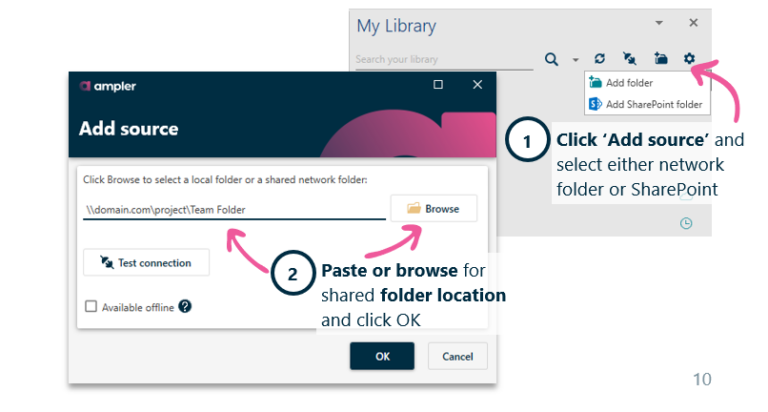 Library in Word - Ampler