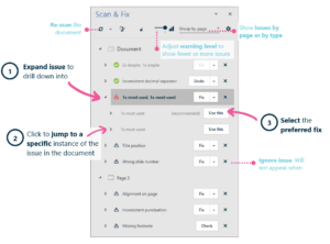 Scan & Fix in Word - Ampler