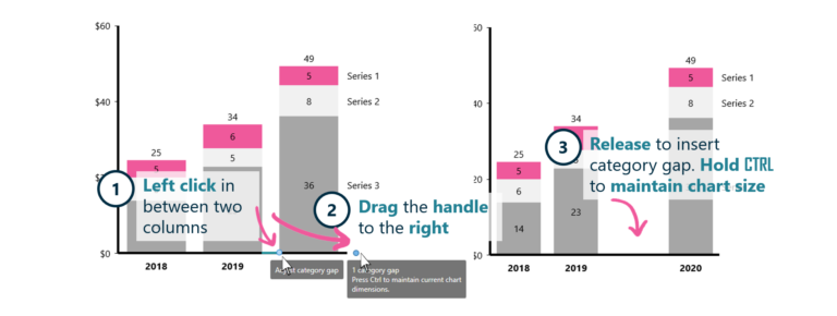 Add a category gap (space) in between columns - Next generation tools ...