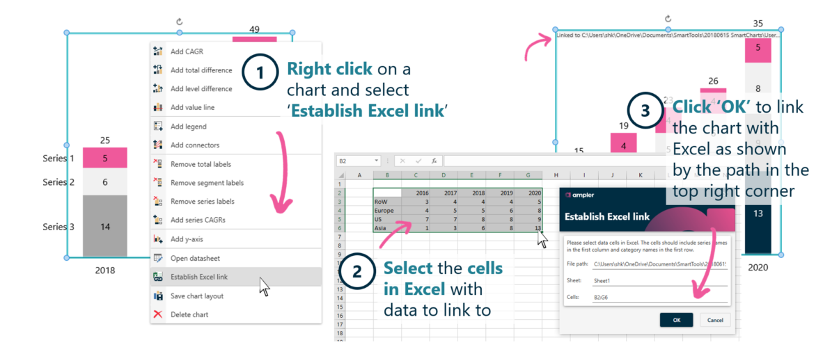 Link A Chart To Data In Excel Next Generation Tools For Microsoft Office