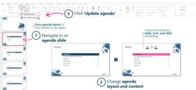Insert agenda in PowerPoint - Next generation tools for Microsoft Office