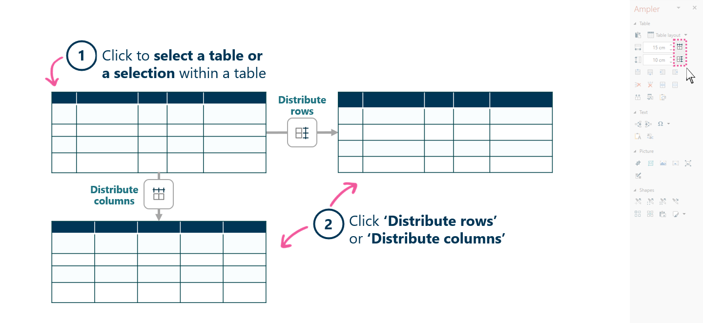 Distribute rows and columns evenly in a table - Next generation tools ... Distribute rows and columns evenly in a table - Next generation tools ...