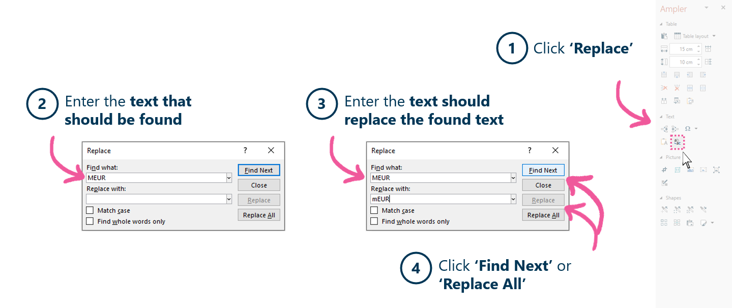 Find and replace text throughout the presentation - Next generation ...