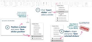 Insert and save custom stickers - Ampler