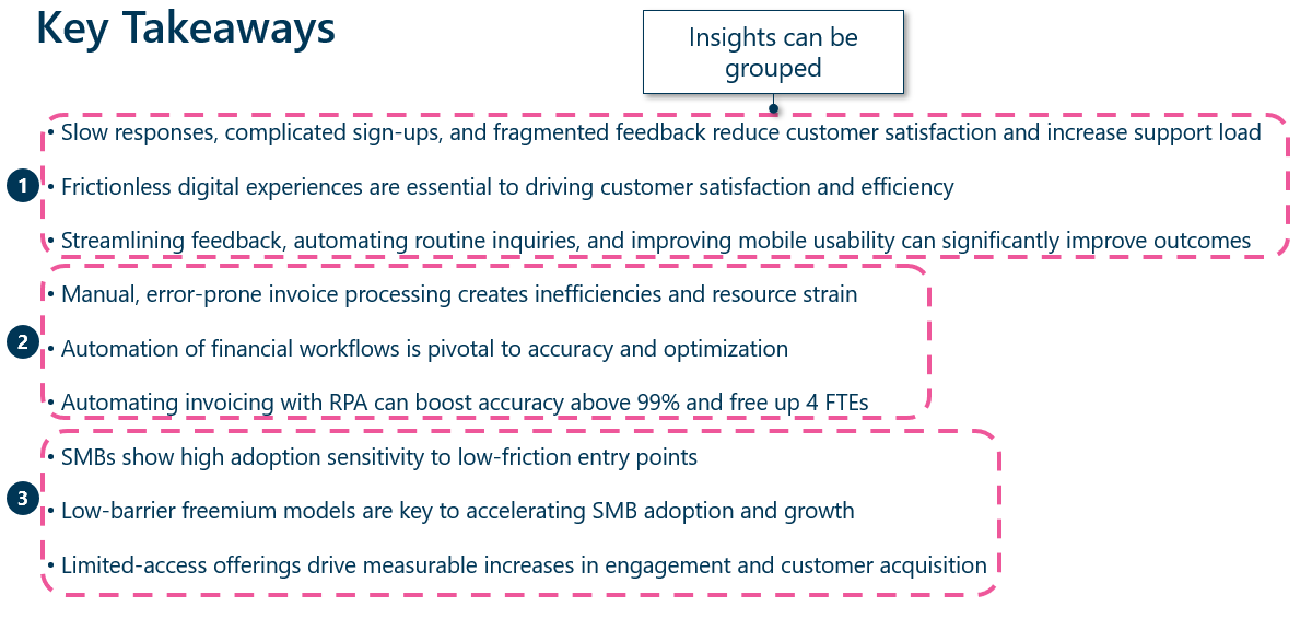 How To Create a Key Takeaway Slide Like a McKinsey Consultant (With ...