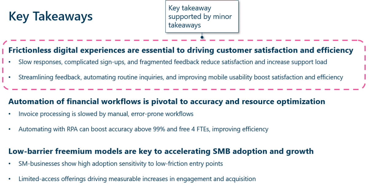 How To Create a Key Takeaway Slide Like a McKinsey Consultant (With ...