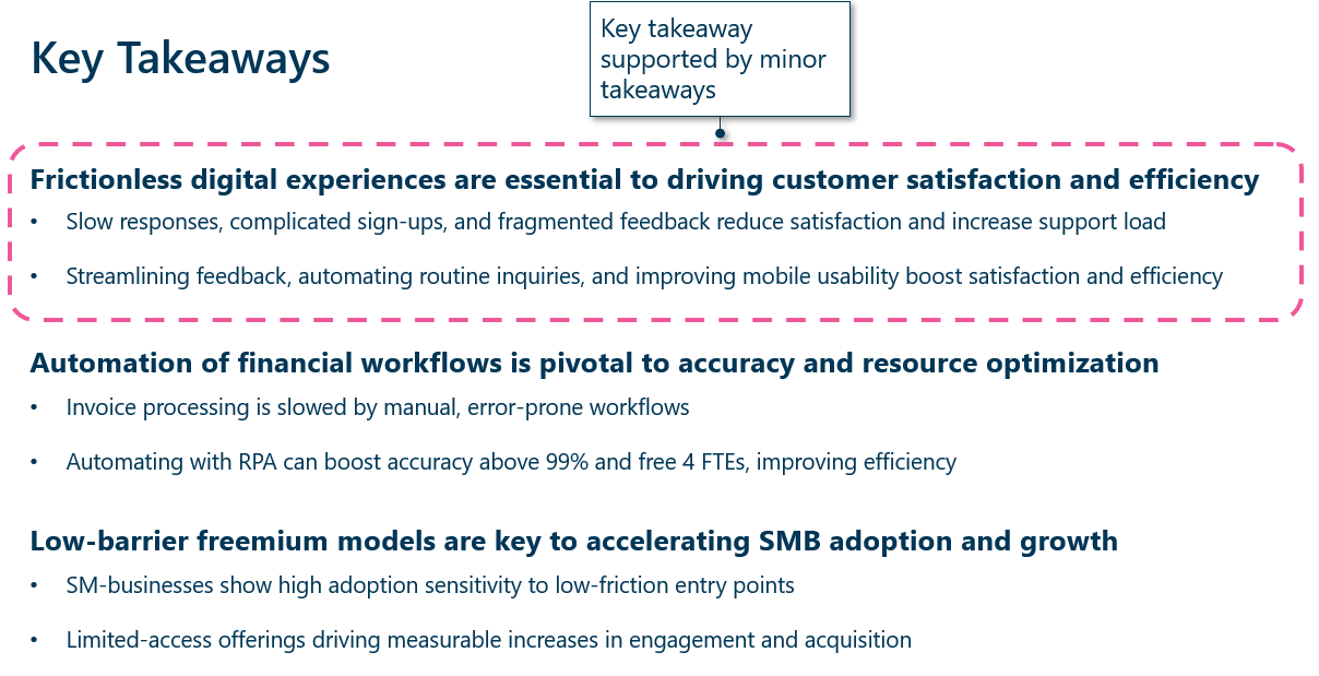 How To Create a Key Takeaway Slide Like a McKinsey Consultant (With ...